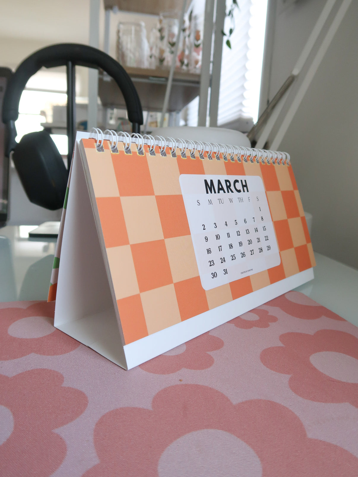 2025 Desk Trifold Calendar - Bright Side – Created By Christine
