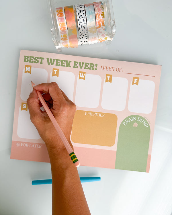Best Week Ever Planner Notepad – Created By Christine