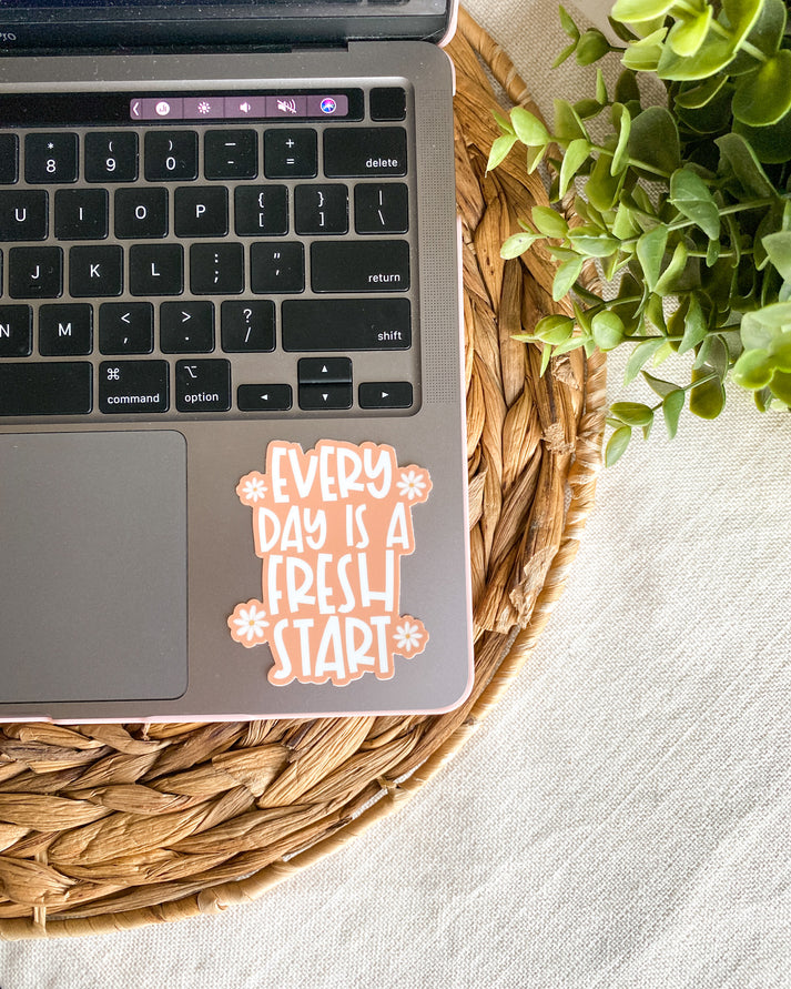 Every Day Is A Fresh Start Sticker – Created By Christine