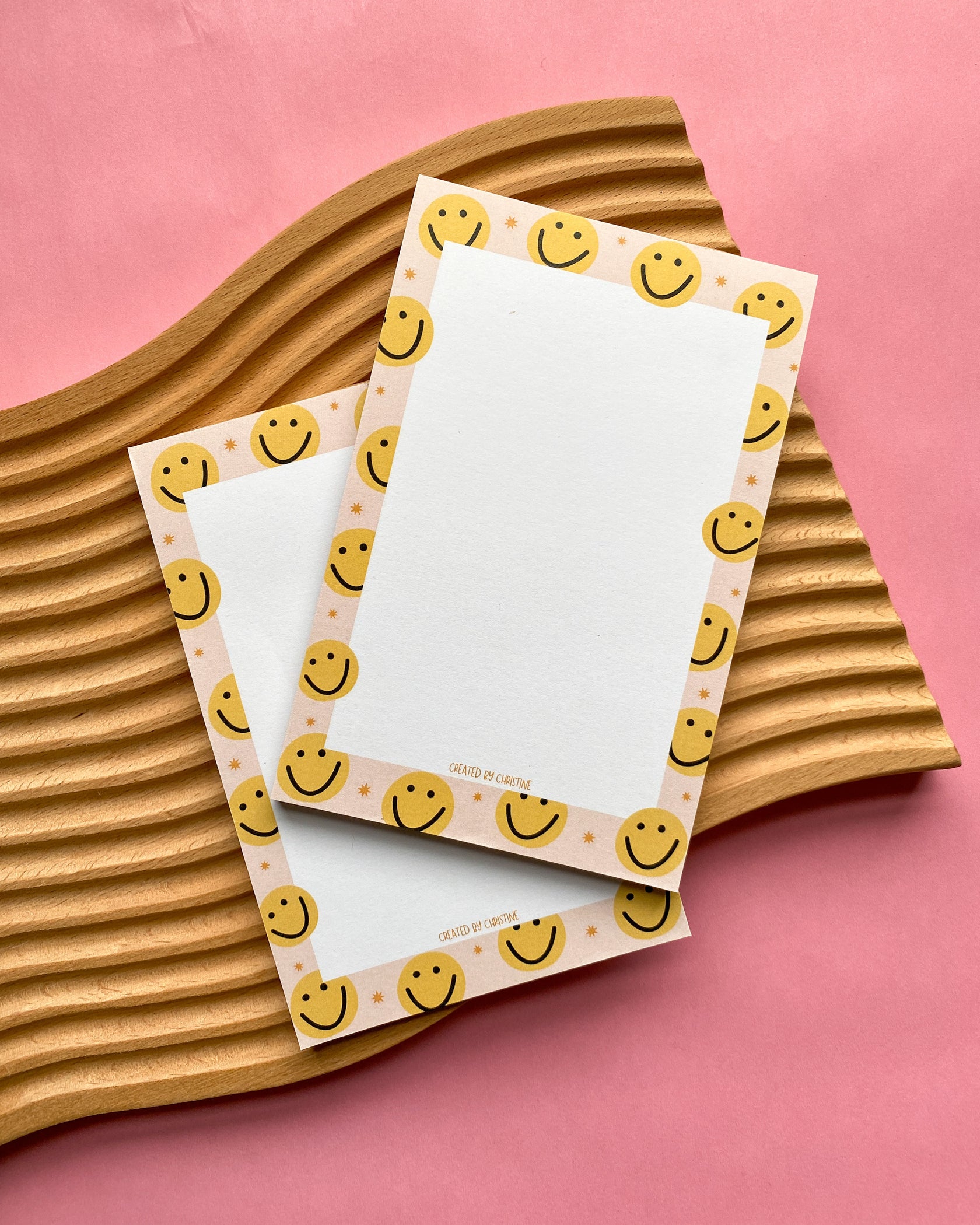 Smile Face - 4x6" Notepad – Created By Christine