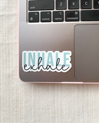 Inhale Exhale Sticker – Created By Christine