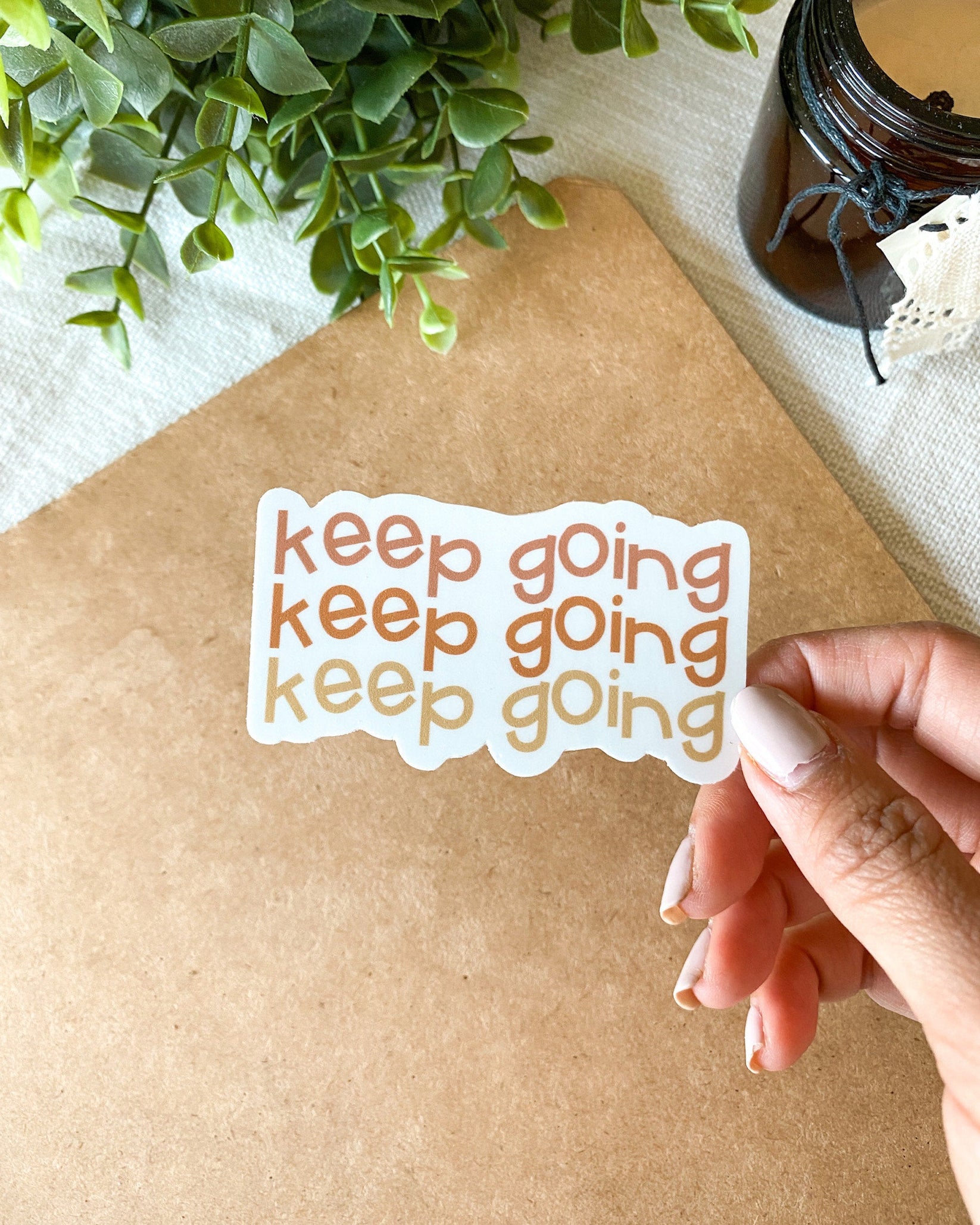 Keep Going Sticker – Created By Christine